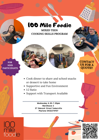 Independent Living Skills Programs – 100 mile foodie